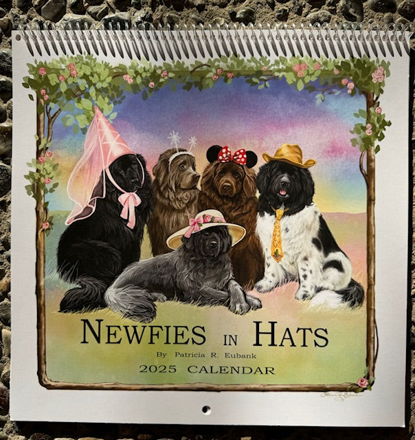 2025 Newfies in Hats Calendar – BIG Gentle Dogs