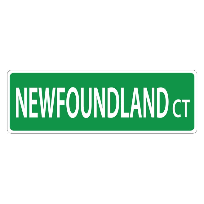 Newfoundland Street Sign – BIG Gentle Dogs