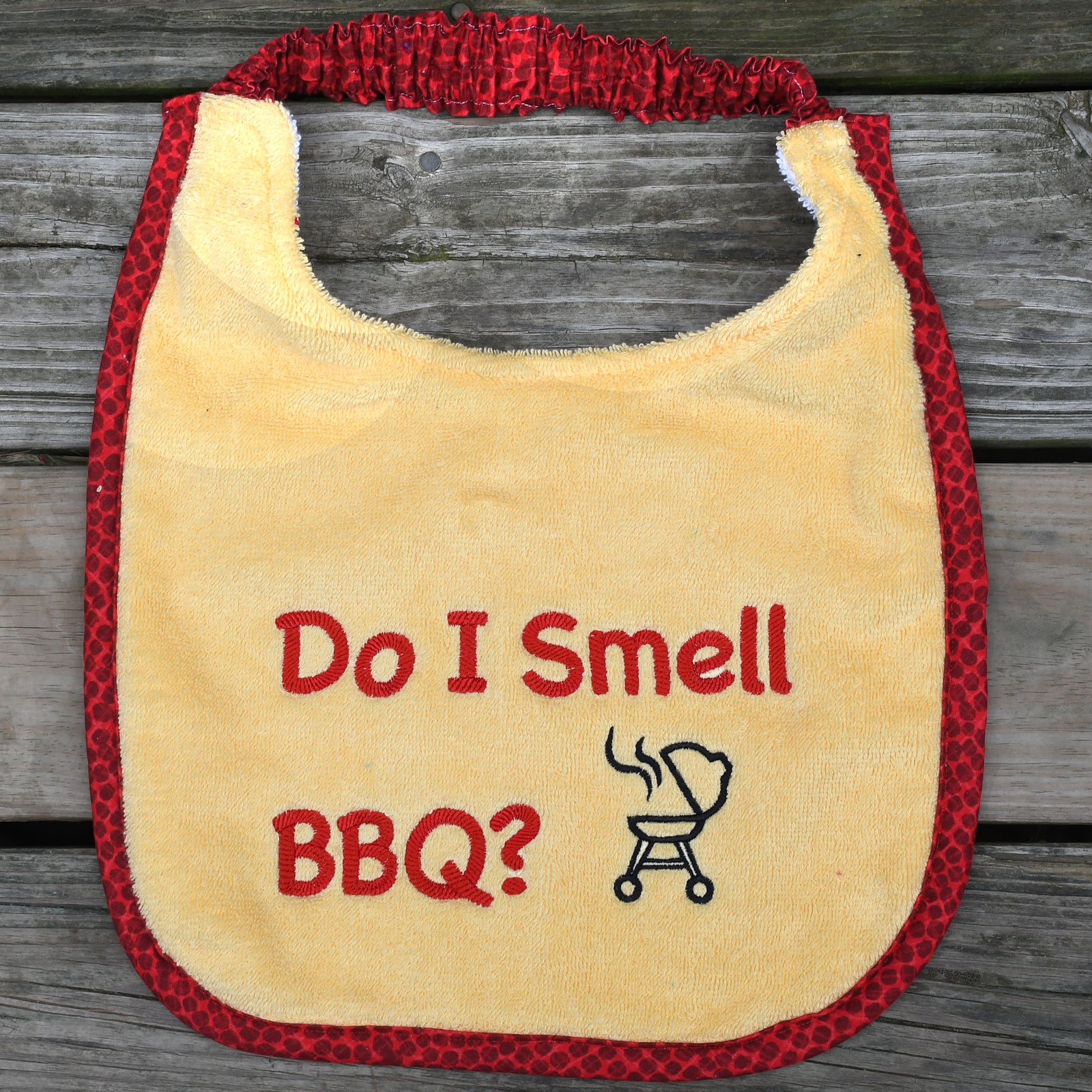Do I smell BBQ?, Drool Bib – BIG Gentle Dogs
