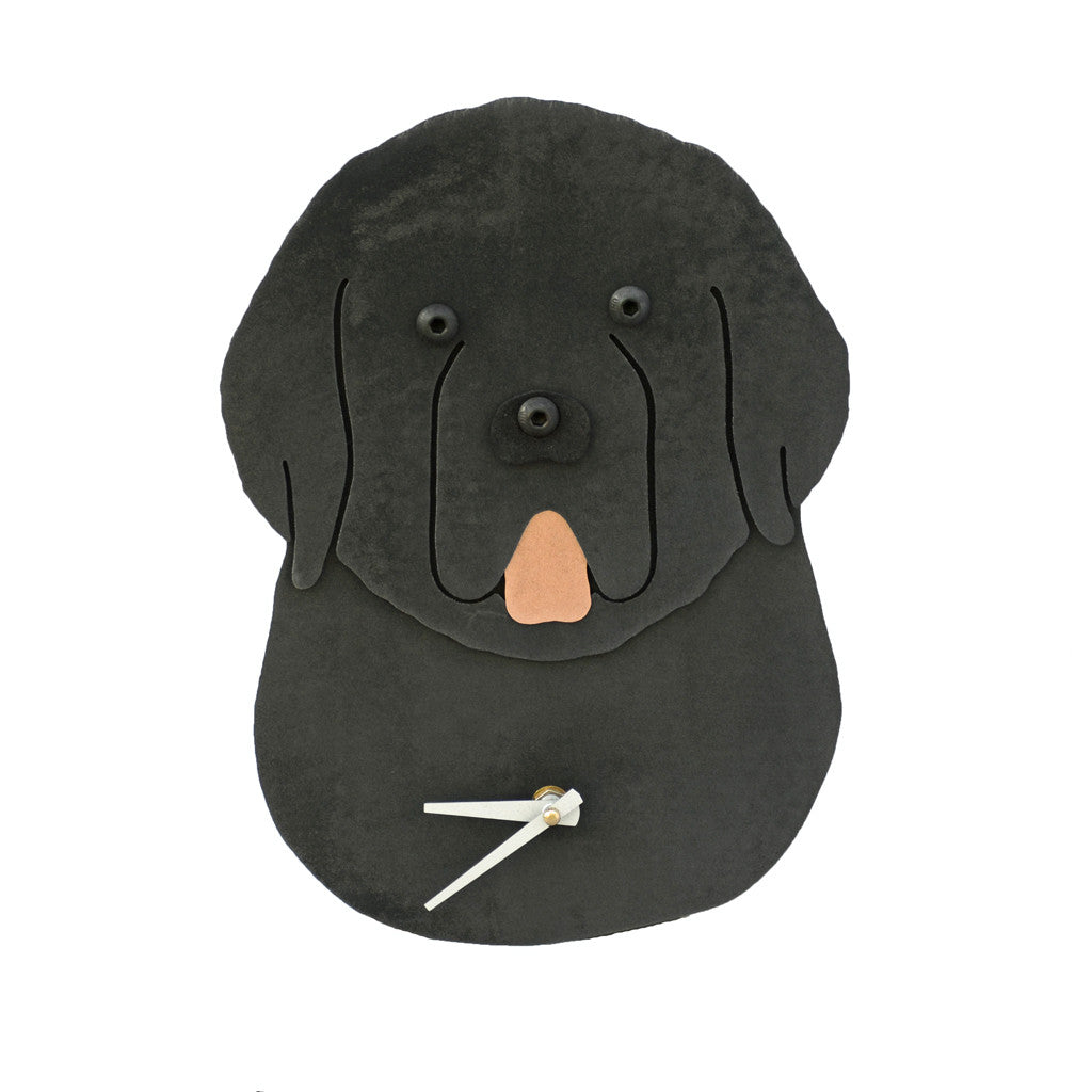 Handmade Metal Newfoundland Clock – BIG Gentle Dogs