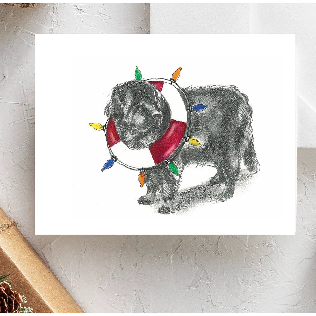 Newfie Christmas Cards - Box of 10 – BIG Gentle Dogs