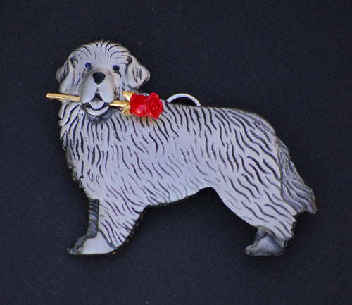 Handmade Pin/Pendant - Satin Newf – BIG Gentle Dogs
